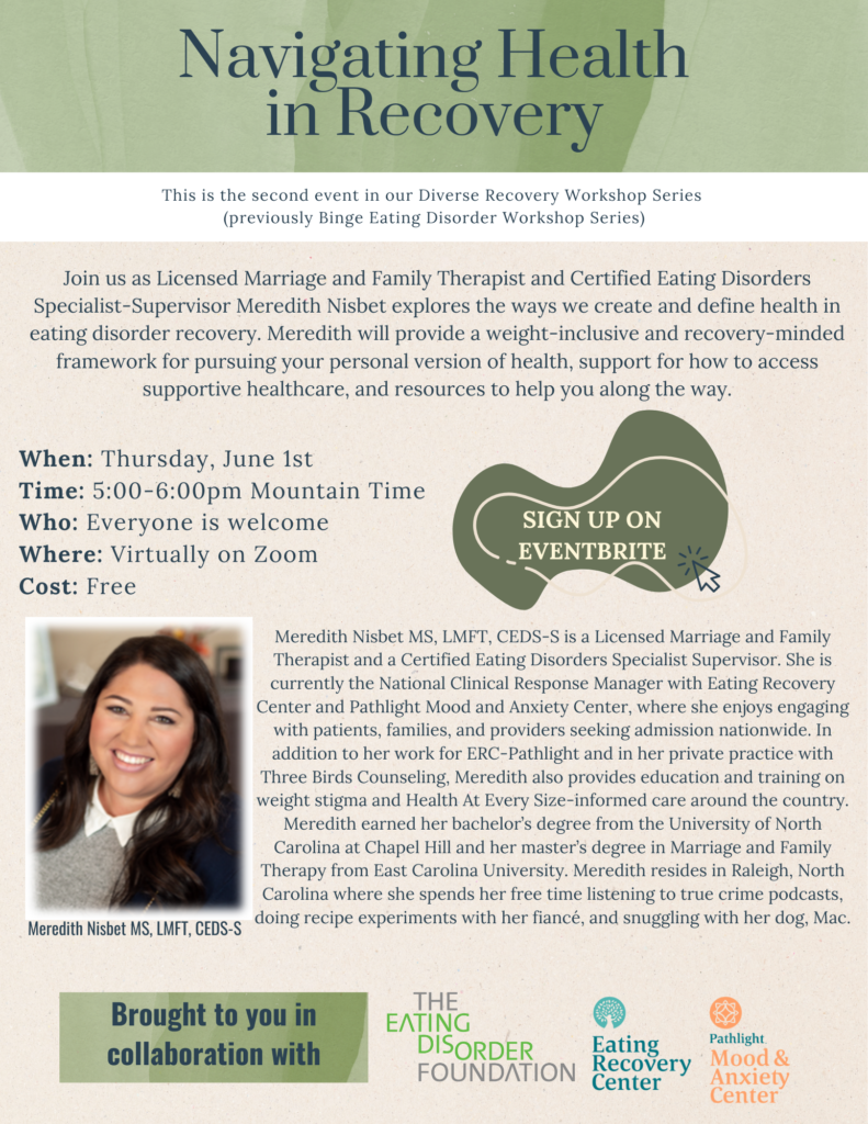 Navigating Health in Recovery - The Eating Disorder Foundation